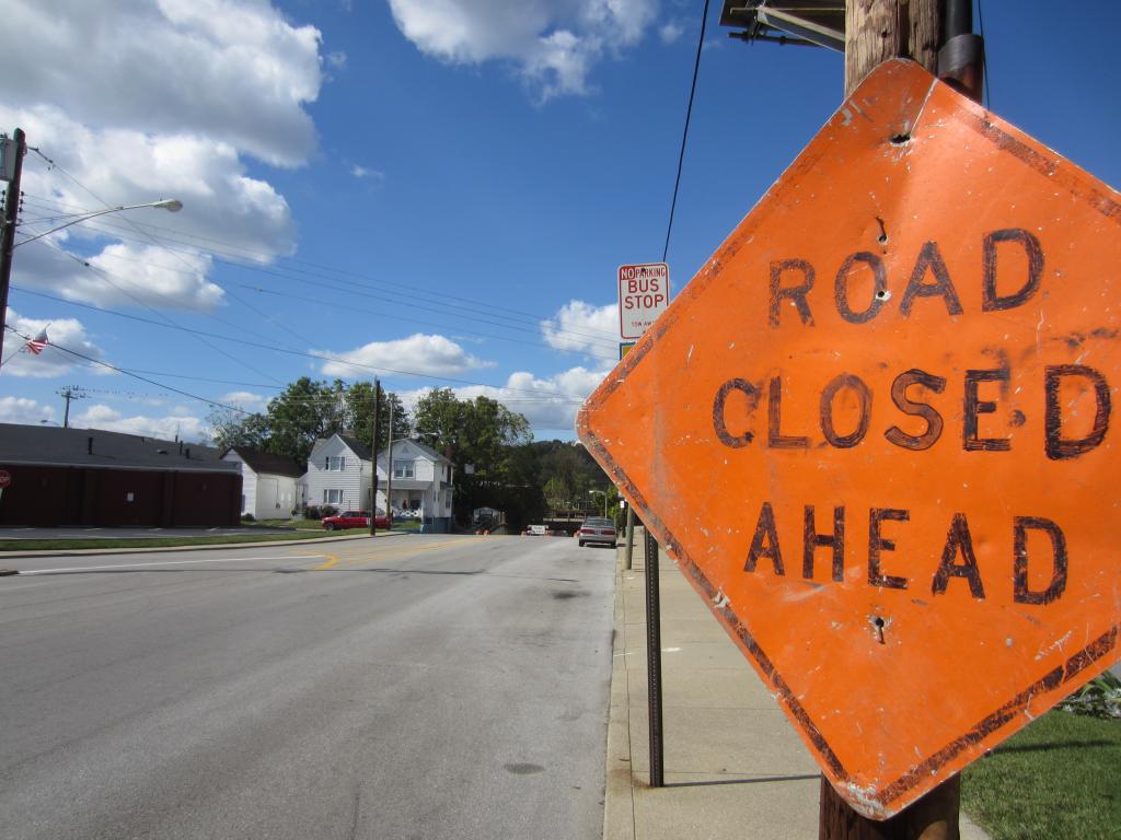 Temporary road closure on Carthage Road in Campbell County for ditching ...