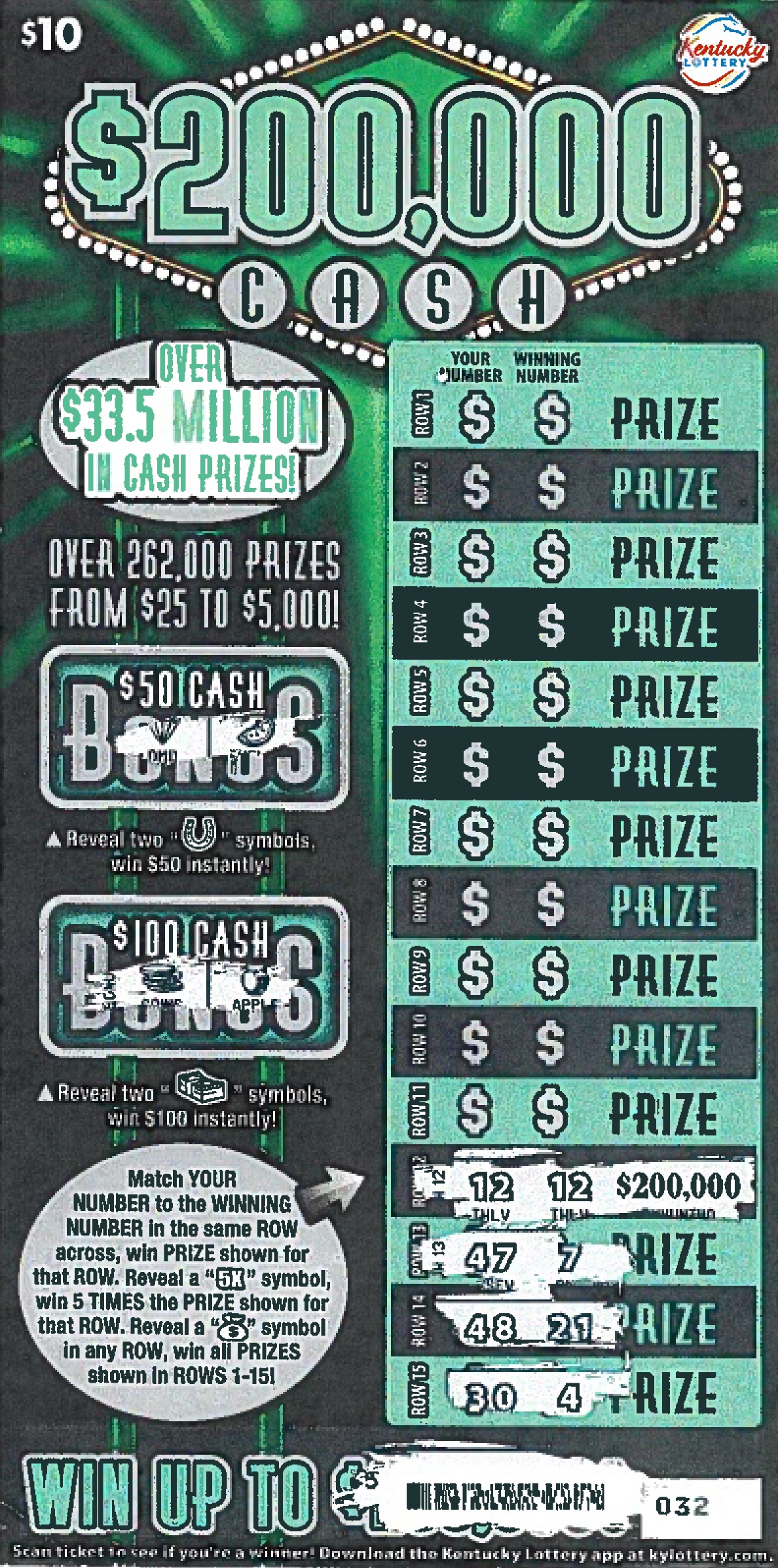 Boone Co. Man Wins $200,000 in Lottery Game - LINK nky