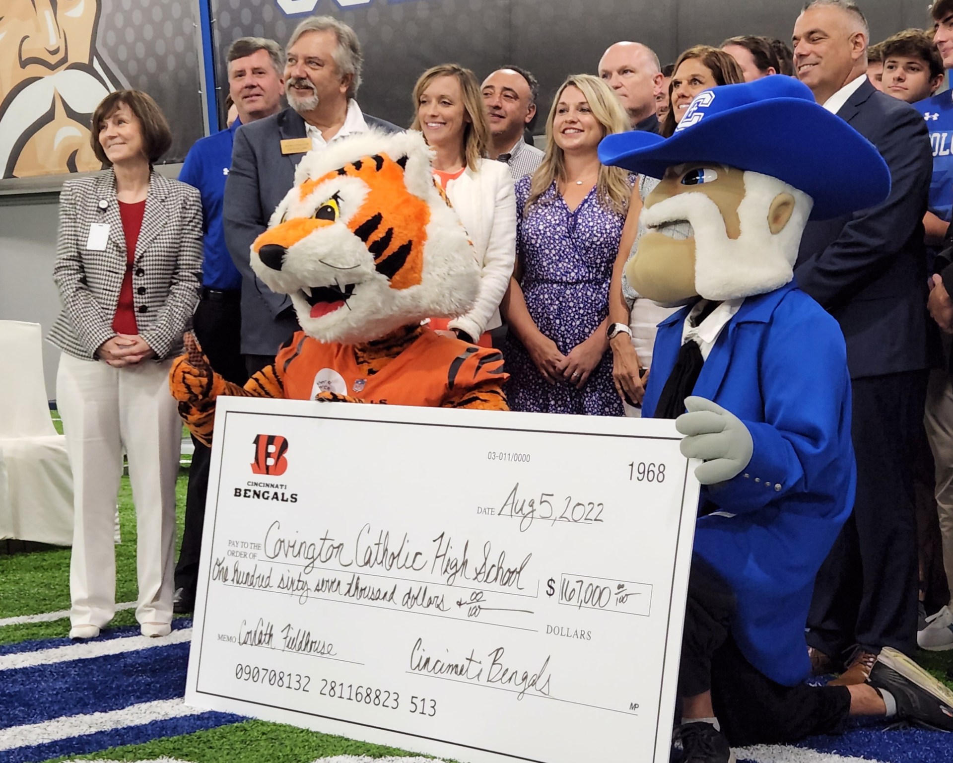 From "Who dey?" to "Go Colonels," new CovCath fieldhouse gets some big ...