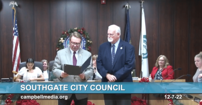Longtime Southgate council member honored at last city council meeting ...