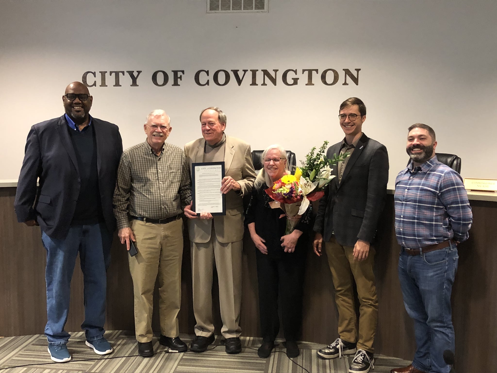 Covington Commission honors longtime education advocate Rick Hulefeld ...