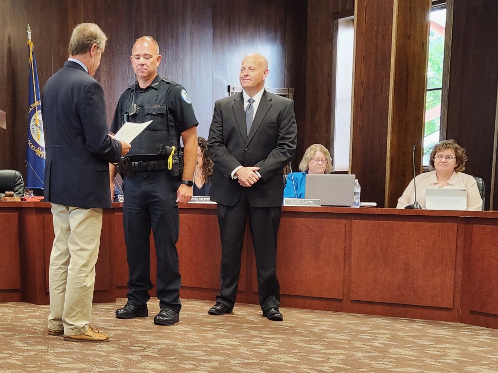 Campbell County swears in new officer, promotes another - LINK nky