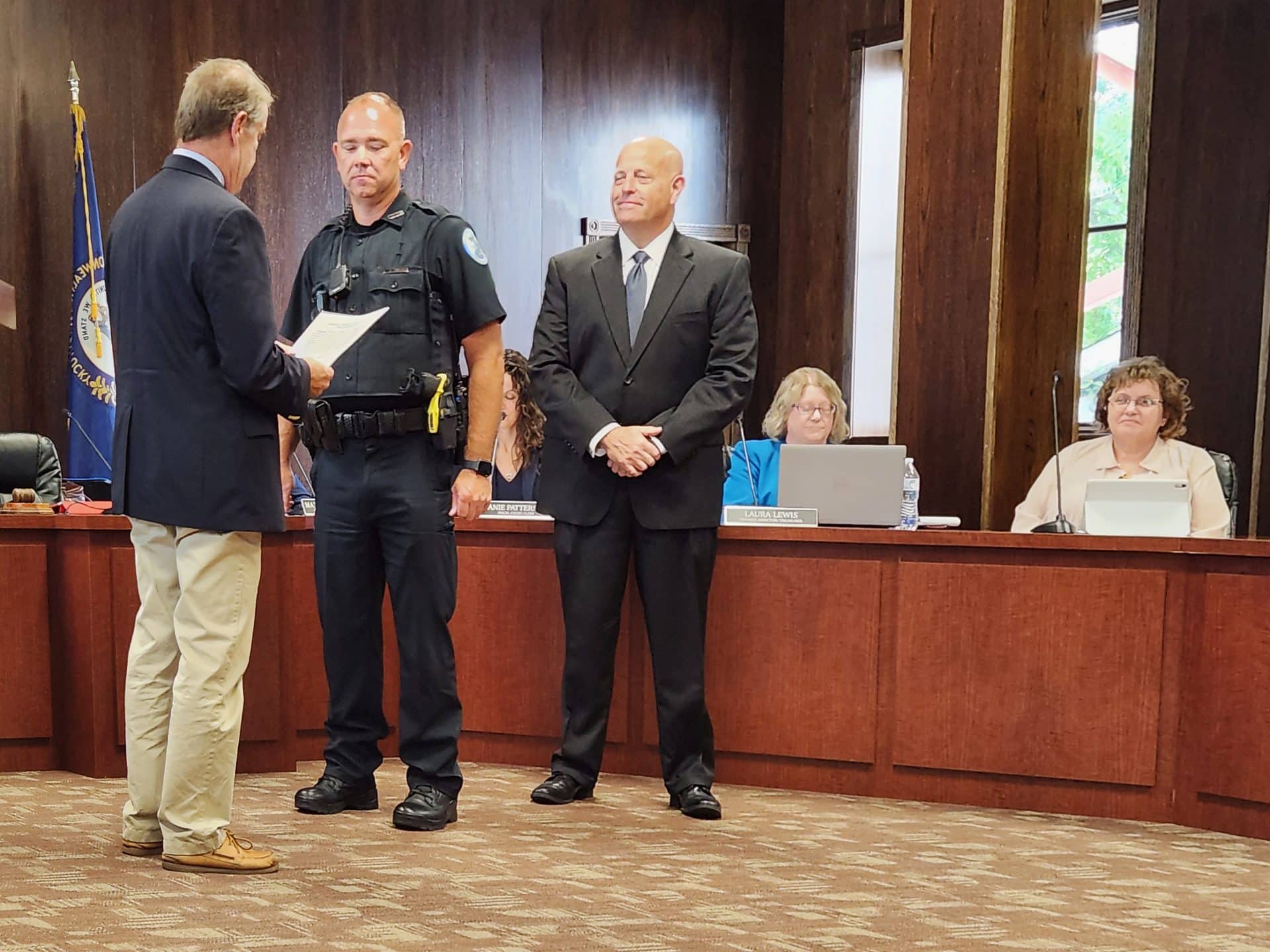 Campbell County swears in new officer, promotes another - LINK nky