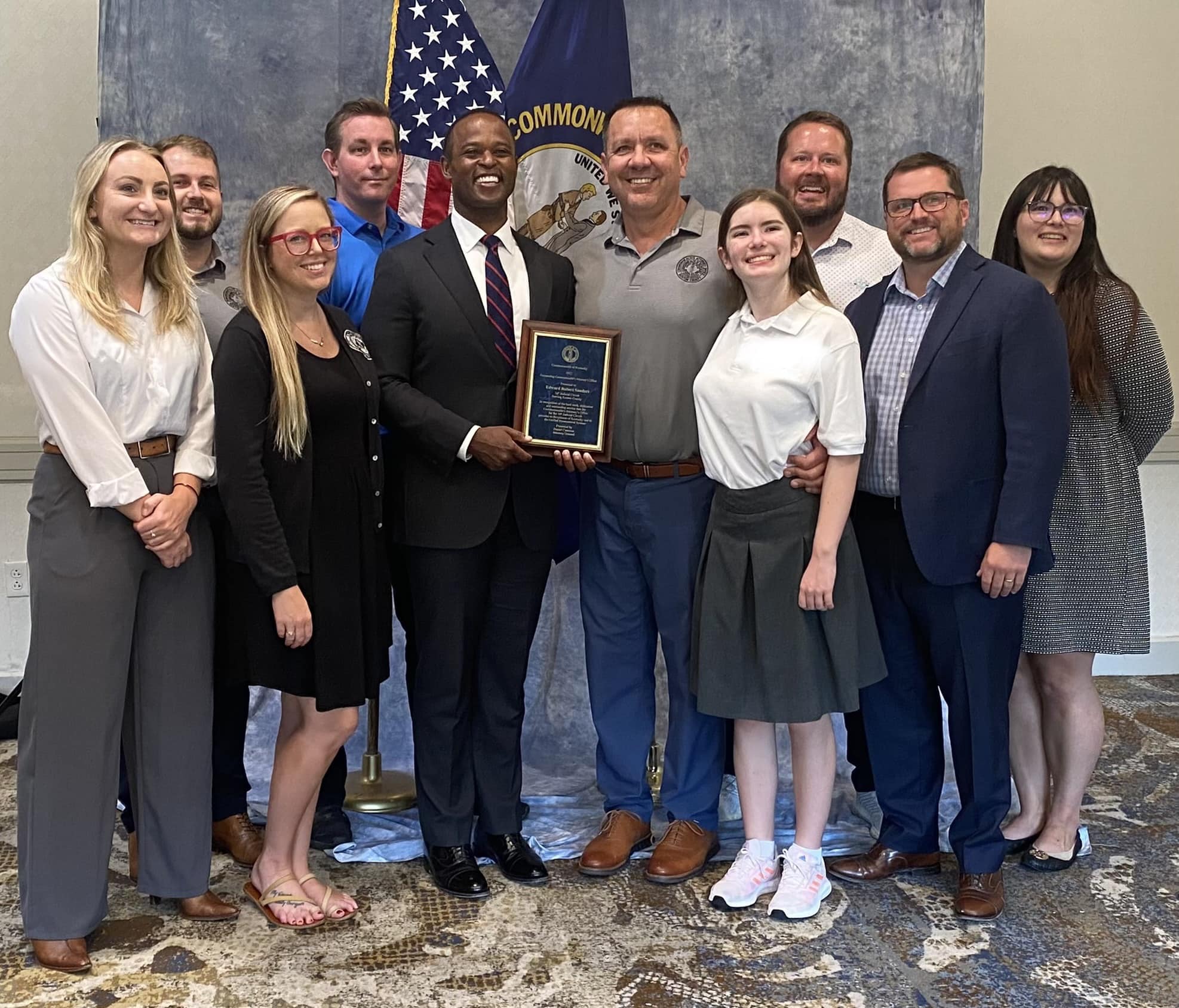 Rob Sanders, staff named outstanding commonwealth’s attorney's office ...