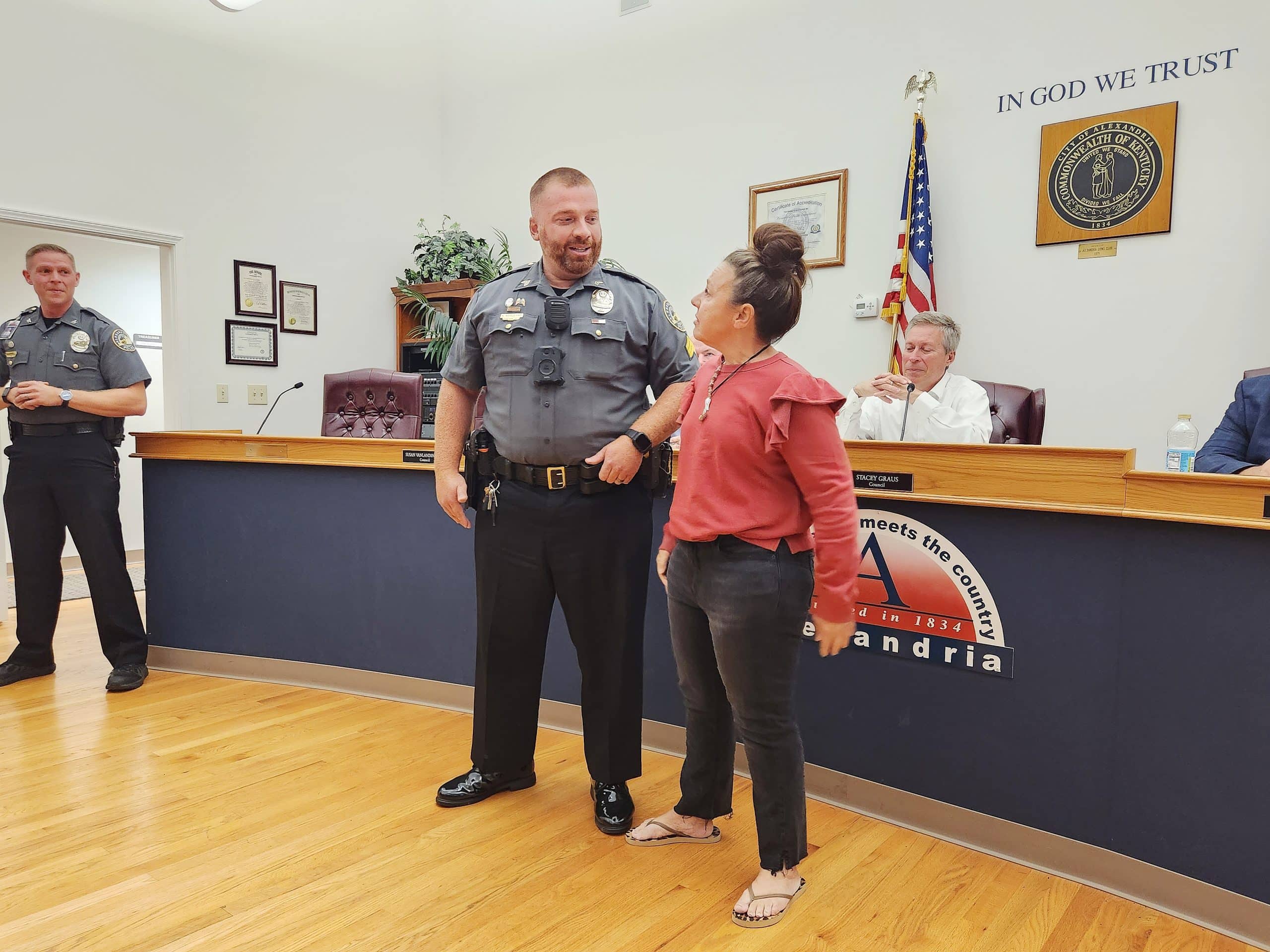 Alexandria police sergeant recognized for life-saving measures taken ...