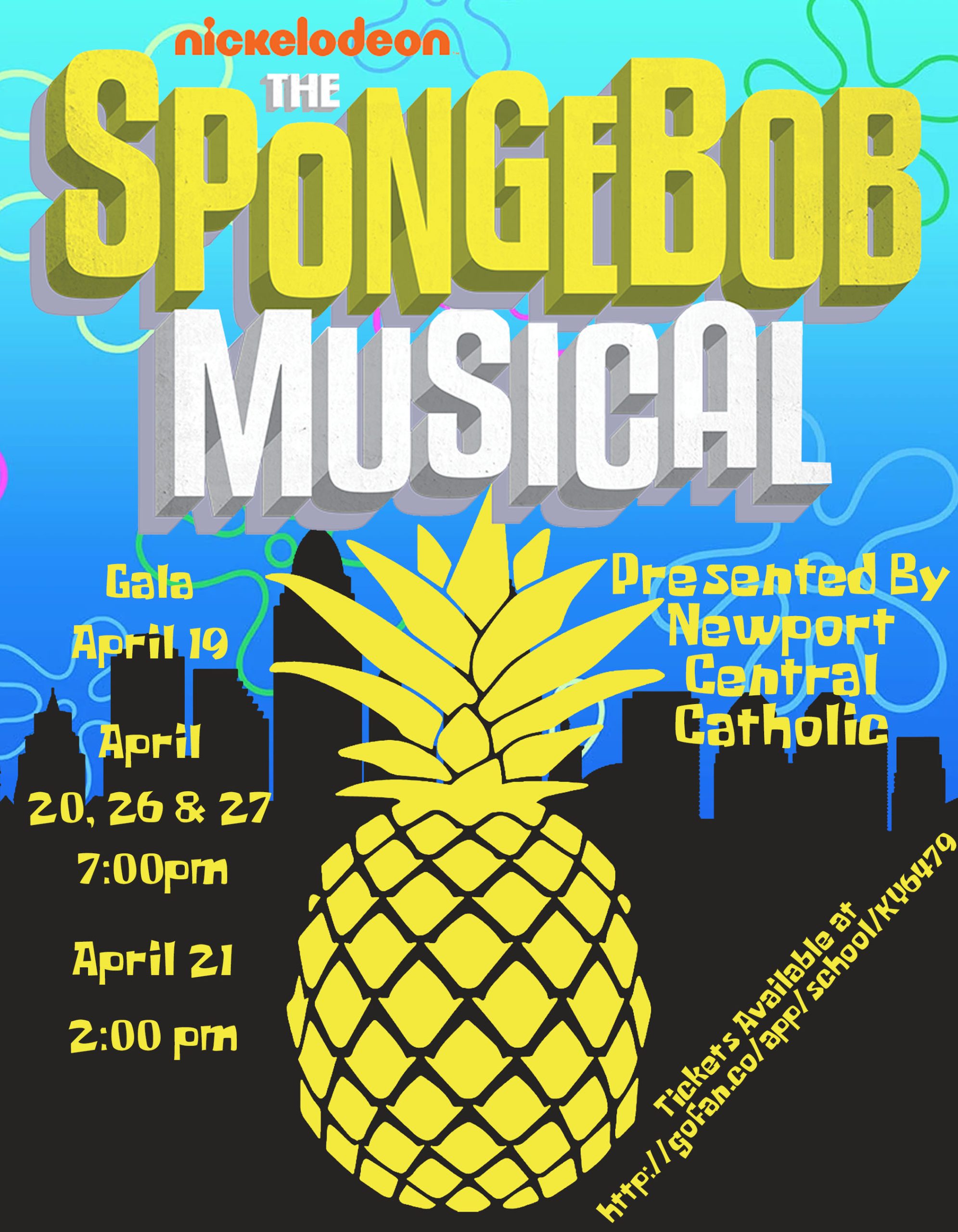 Press release: NEWCATH DRAMA PRESENTS "THE SPONGEBOB MUSICAL" - LINK nky