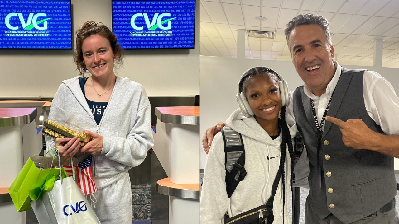 CVG Airport welcomes home local Olympians from Paris - LINK nky