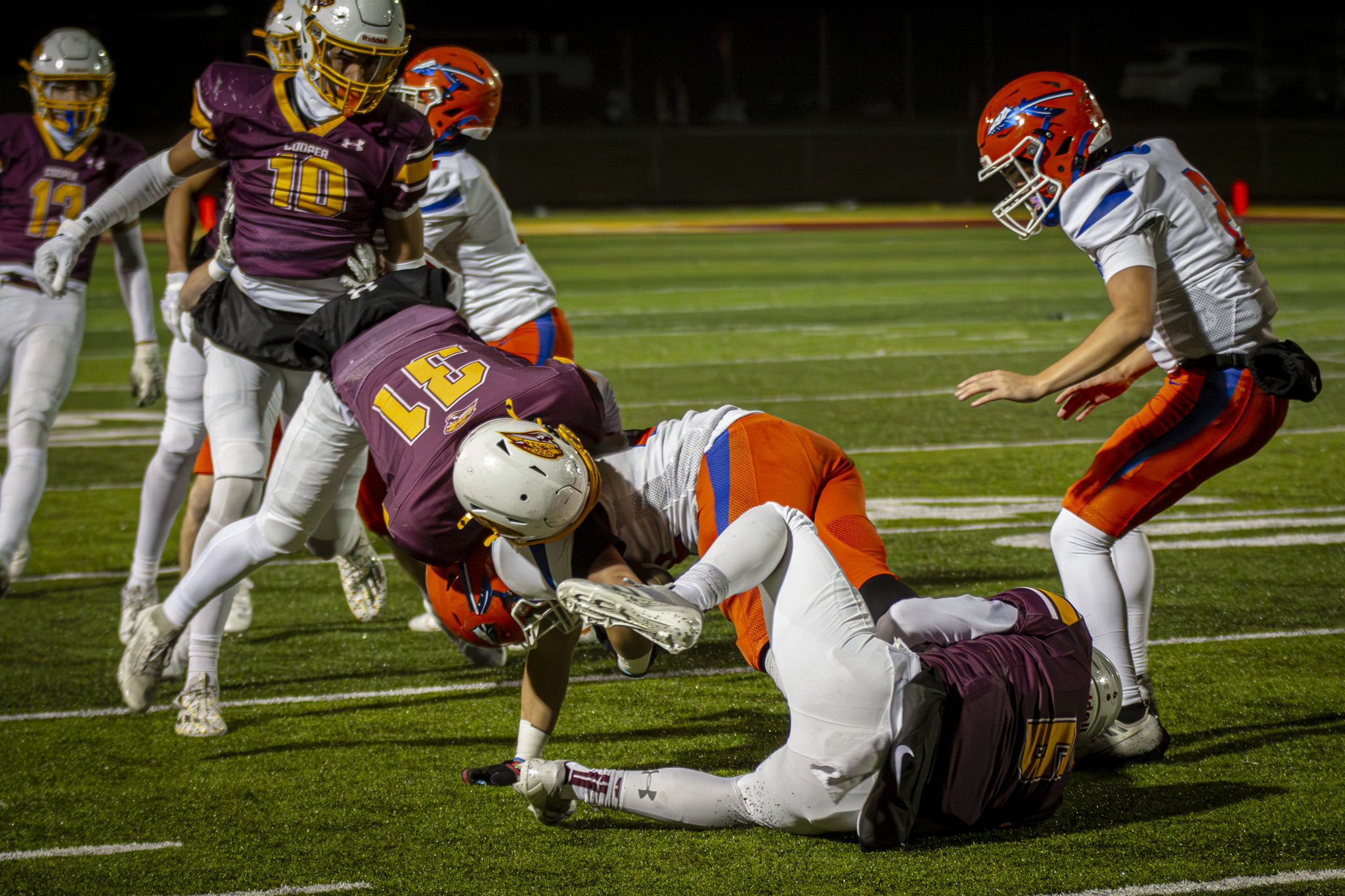 Cooper's dominance continues, defeats Southwestern 56-15 in Class 5A ...