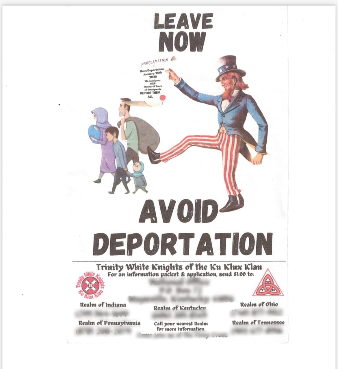 KKK flyers reemerge in NKY: 'Their movement is dying.' - LINK nky