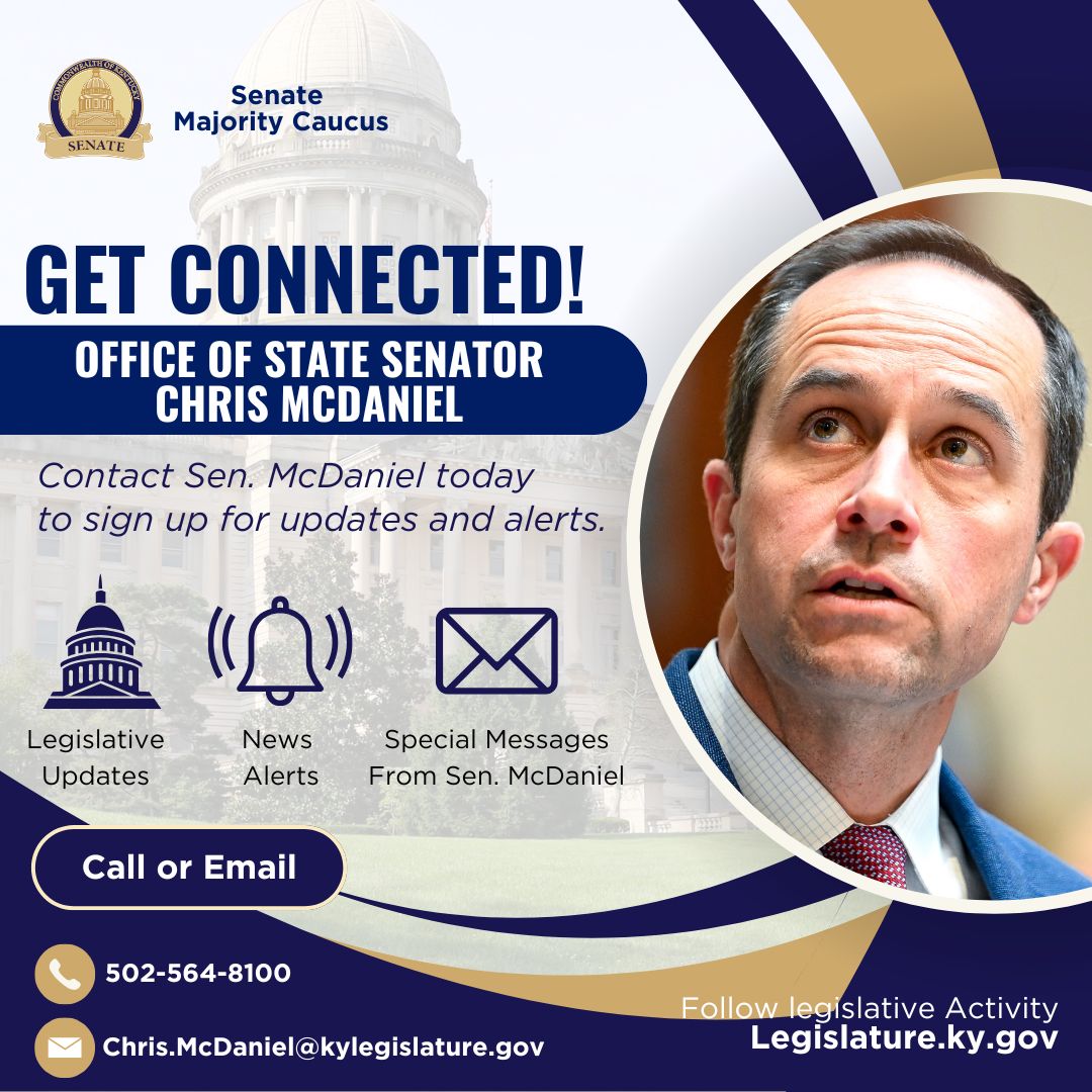 Press release: Senator McDaniel encourages constituent engagement ahead ...