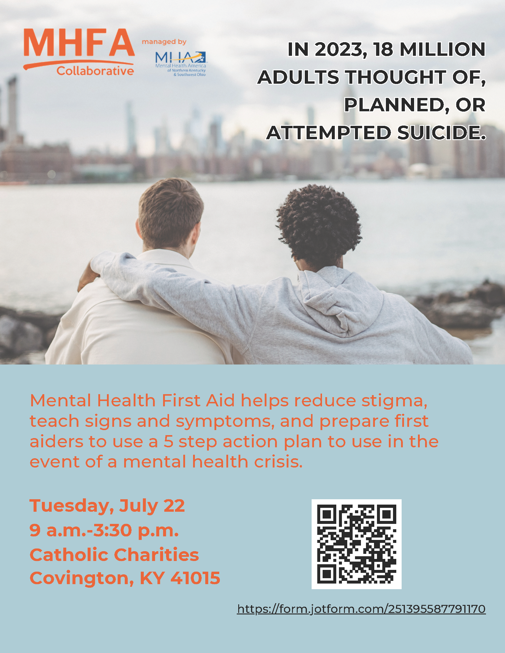 Press release: Catholic Charities hosts mental health first aid ...