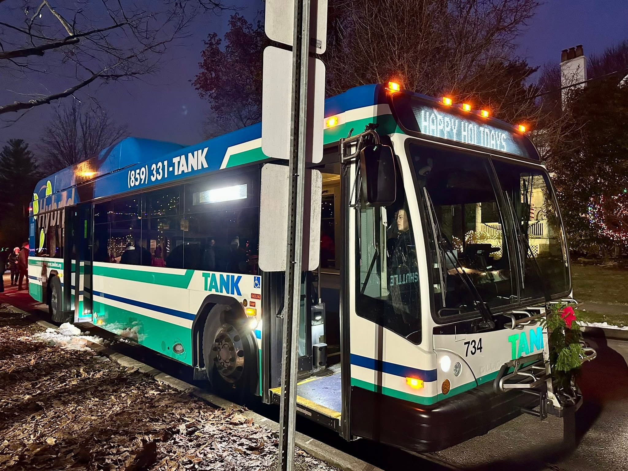 Free fares on TANK buses Christmas Day