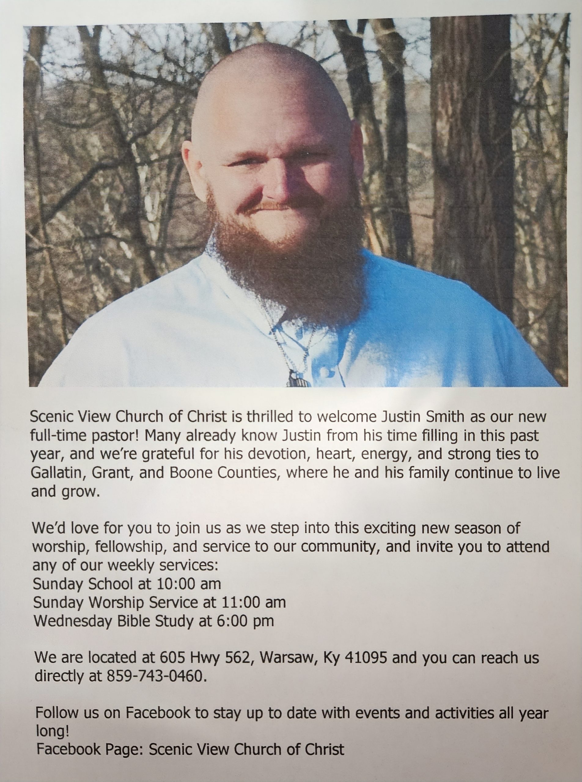Press release: New Pastor - LINK nky